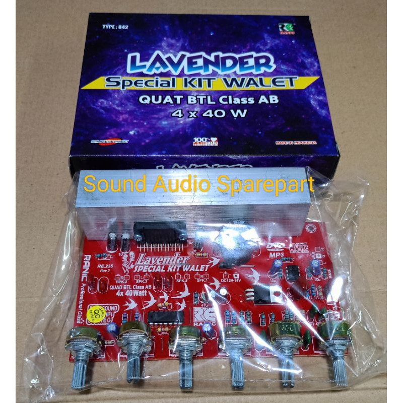Jual kit Power Amplifier Stereo 4 channel Ampli Walet TDA7386 / Kit ...