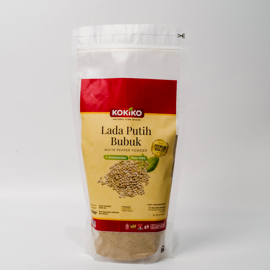 Jual KOKIKO Lada Putih Bubuk / White Pepper Powder 500 Gram | Shopee ...