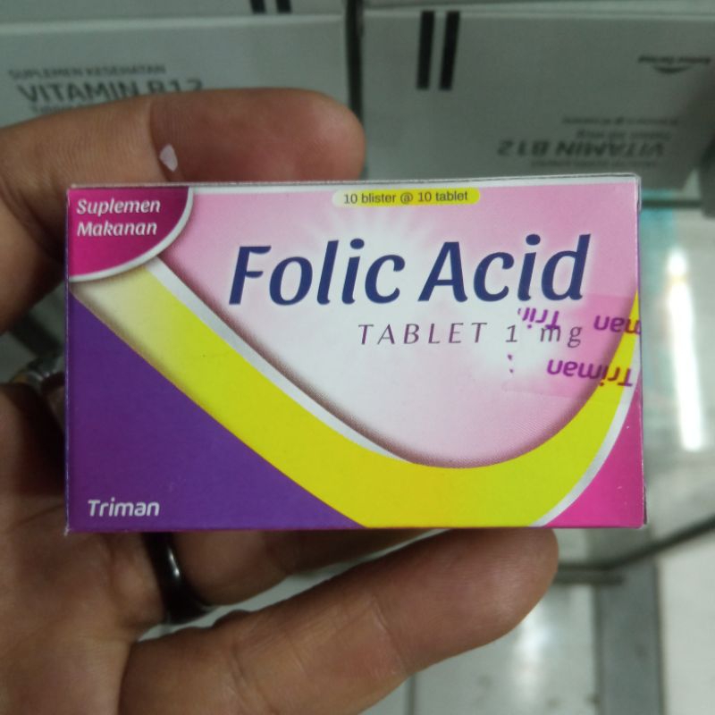 Jual FOLIC ACID 1mg Triman 100tablet | Shopee Indonesia