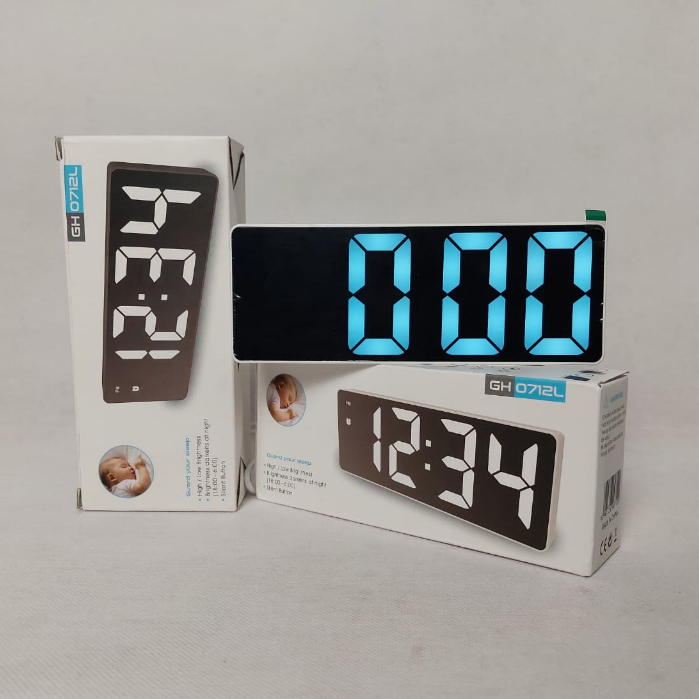 Jual Jam Meja Digital LED Weker GH-0712L / LED Weker Table Modern ... Jual Jam Meja Digital LED Weker GH-0712L / LED Weker Table Modern ...