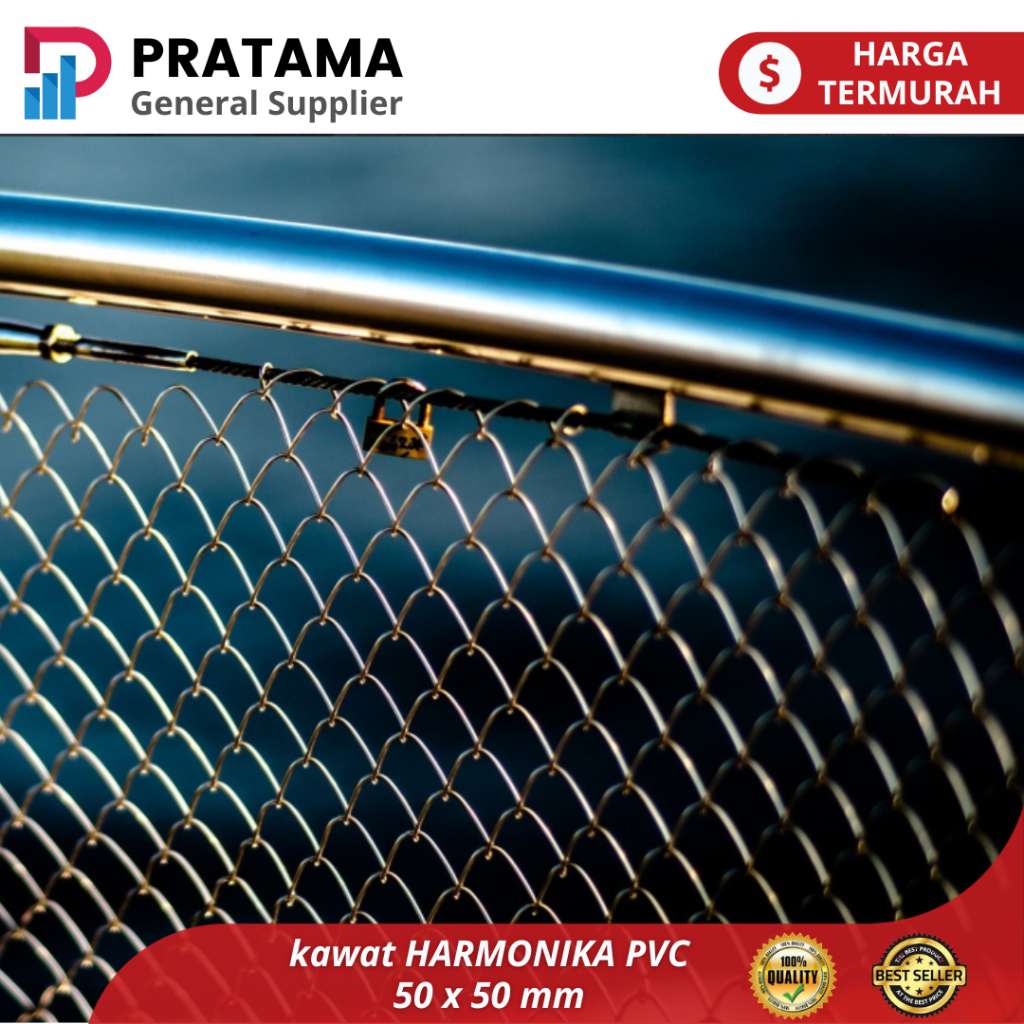 Jual Kawat Harmonika PVC SNI BWG16 50x50 Kawat Pagar Harmonika pvc ...