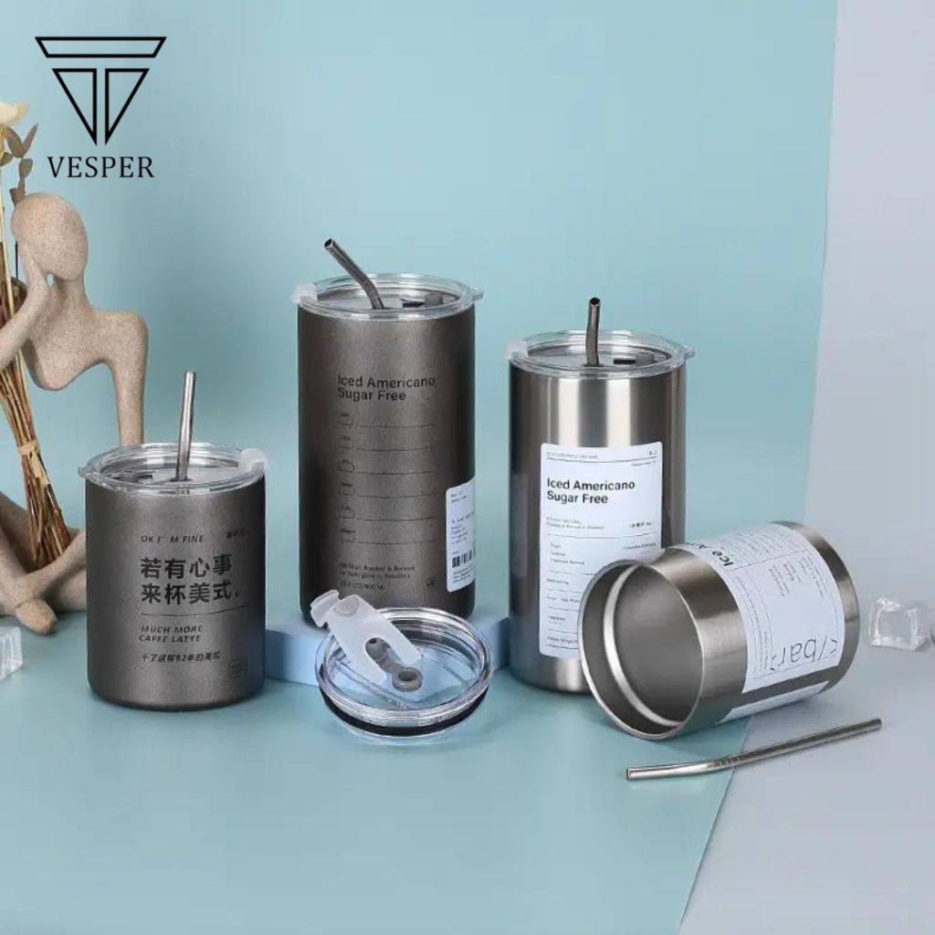 Jual tumbler coffee stainless americano / botol minum gelas teh kopi ...