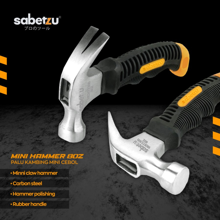 Jual Palu kambing mini 8 oz - Palu cebol mini pendek sabetzu claw ...