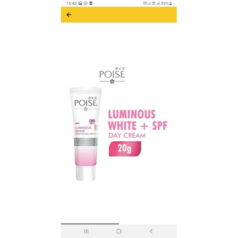 Jual poise cream ukuran 20grm | Shopee Indonesia