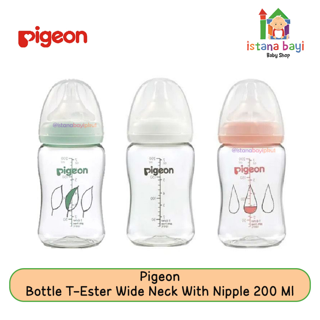 Jual PIGEON Botol T-Ester Wide Neck 200ml - 300ml / Pigeon Botol Susu | Shopee Indonesia