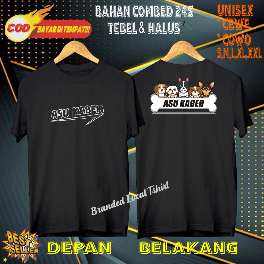 Jual Indo 1 Kaos Dtf Kaos ASU KABEH VIiral Crew Neck Kaos Murah Kaos ...