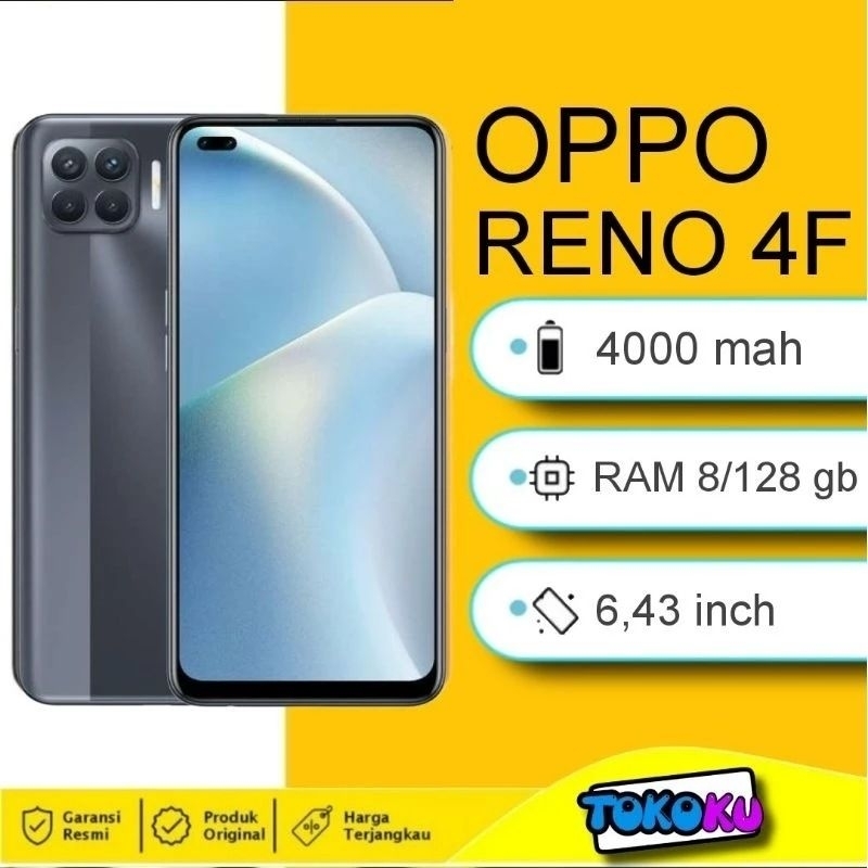 Jual OPPO RENO 4F 8/128 gb - new - garansi resmi | Shopee Indonesia