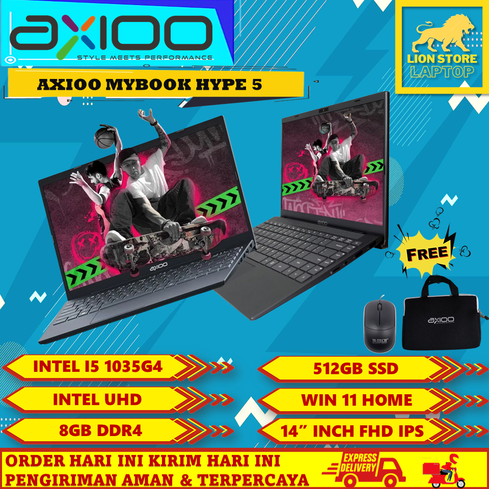 Jual LAPTOP AXIOO MYBOOK HYPE 5 INTEL I5 1035G4 8GB 512GB FHD IPS WINDOWS 11 ORIGINAL | Shopee ...