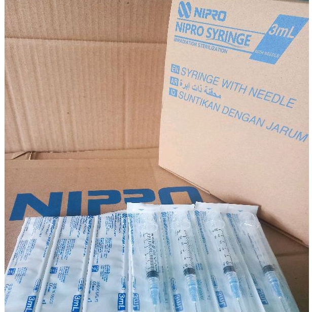 Jual Spuit Syringe 1cc 3cc 5cc 10cc Nipro eceran | Shopee Indonesia