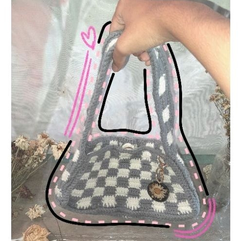 Jual Tas Rajut Estetik Pinterest/ Crochet Bag Aesthetic Pinterest ...
