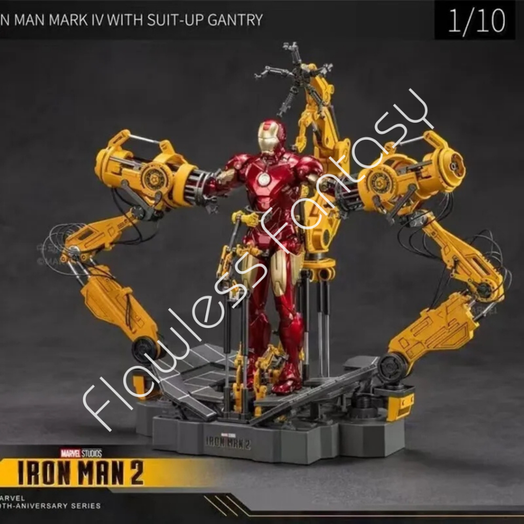Jual ZD Toys Marvel Avengers Ironman 2 Iron Man With Suit Up Gantry ...