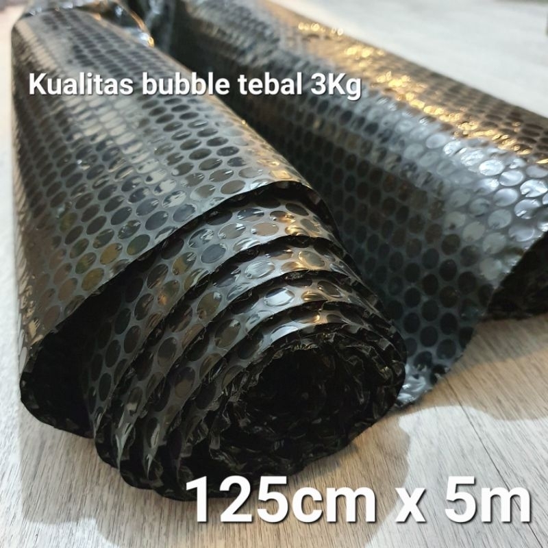 Jual Bubble Wrap Roll Hitam Tebal 125 CM x 5 Meter Buble Wrap Babel ...