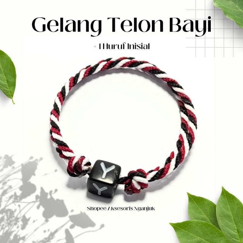 Jual Tridatu - Gelang Adat Telon Bayi Dengan 1 Huruf Inisial Bisa ...