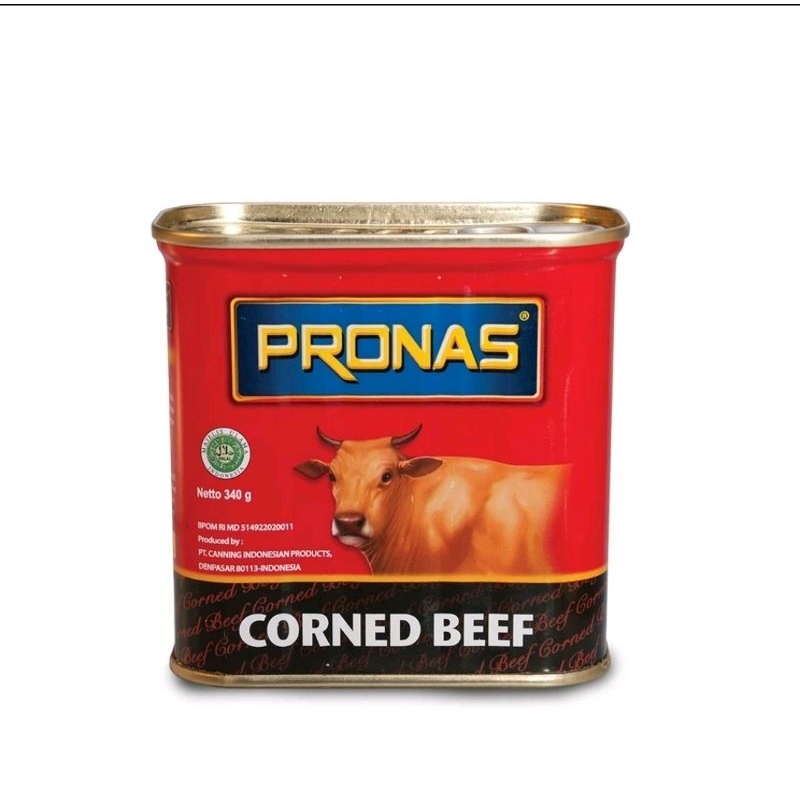 Jual Pronas Corned Beef Kornet Sapi 340g kemasan kaleng | Shopee Indonesia