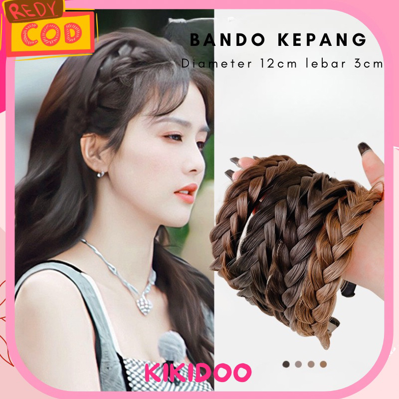 Jual Kikidoo Bando Rambut Kepang Natural Bando Wig Korea Fashion JR213 ...