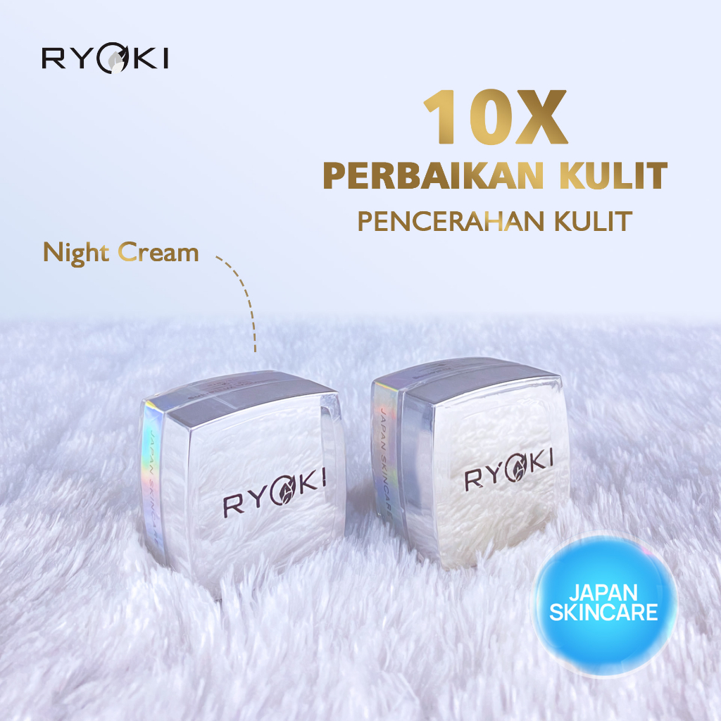 Jual Ryoki Japan Skincare Bright Glowing Night Cream Skin Brightening ...