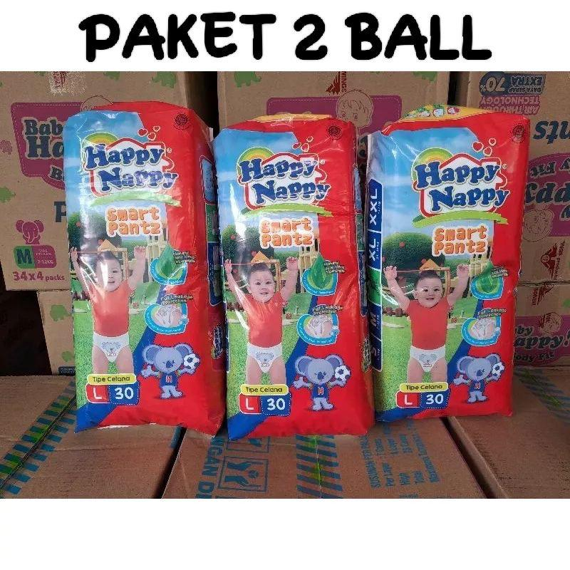 Jual 2 Ball Happy Nappy Pants S M L XL XXL -Popok Happy Nappy Tipe ...