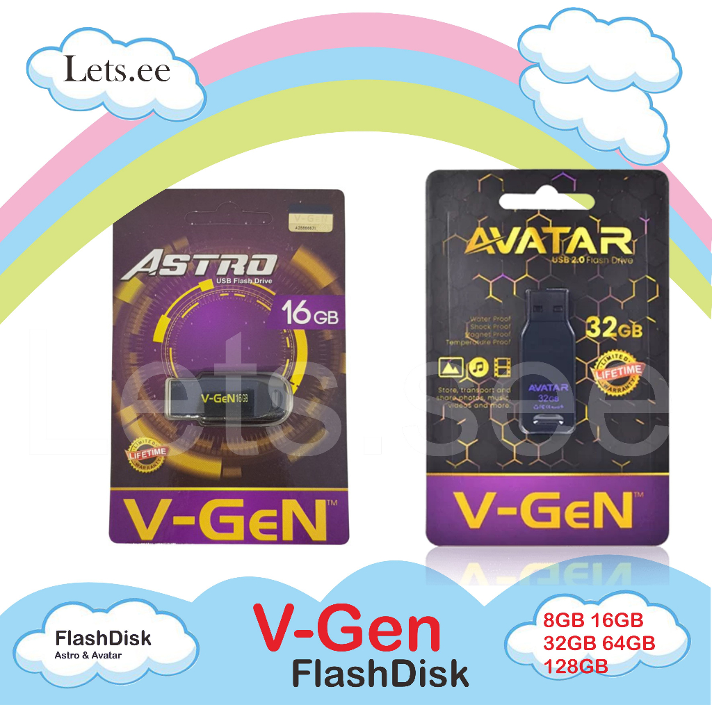 Jual Flashdisk VGen ASTRO AVATAR 8gb 16gb 32gb 64gb 128gb Water Proof ...