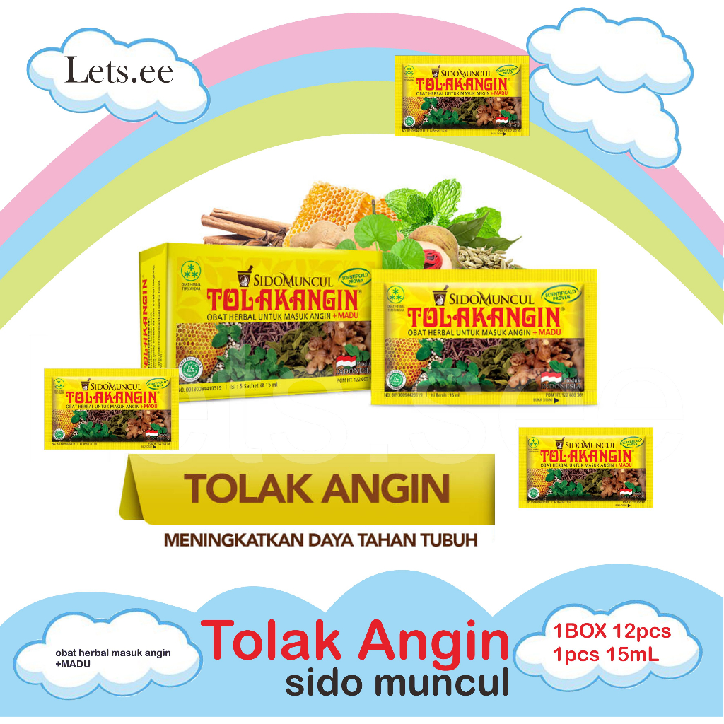 Jual Tolak Angin Cair 1 Dus 12 sachet Herbal - Masuk Angin Daya Tahan ...