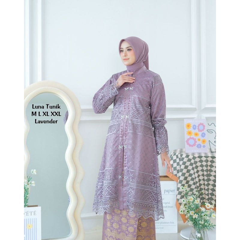 Jual TSURAYAA.COM04/NEW LUNA TUNIK/AUDY TUNIK/SET TUNIK AUDY/SET KEBAYA ...