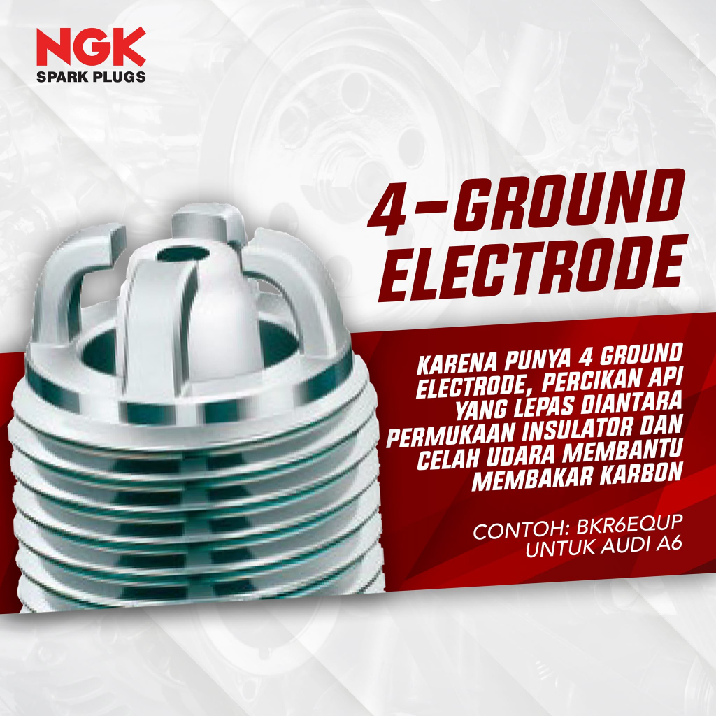 Jual Busi NGK Laser Platinum Kaki-4 BKR6EQUP utk BMW E36 (318i, 320i ...