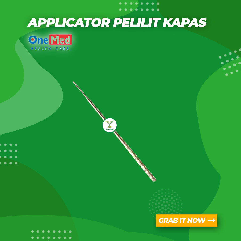 Jual Aplicator Pelilit Kapas Stainless Steel Onemed | Shopee Indonesia