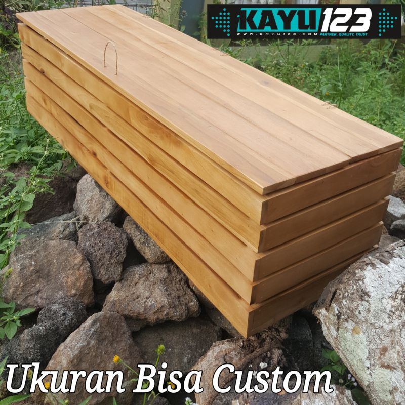 Jual Wooden Crate 100-120x35x35 cm Kotak Kayu Storage Box Kayu Tempat ...