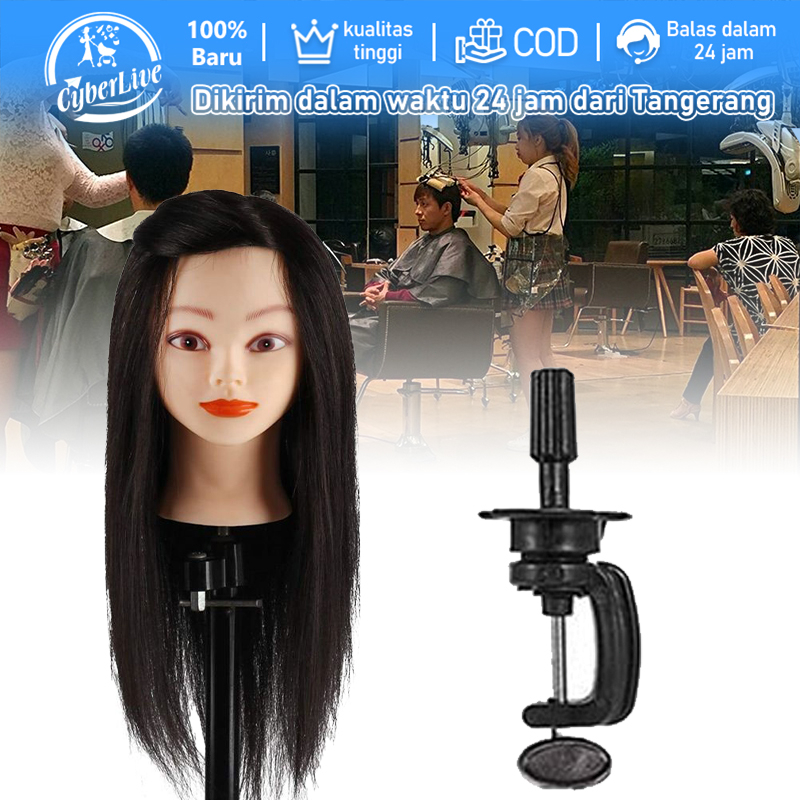 Jual Manekin Rambut Kepala Rambut Asli/14inch Manekin Kepala/100% ...