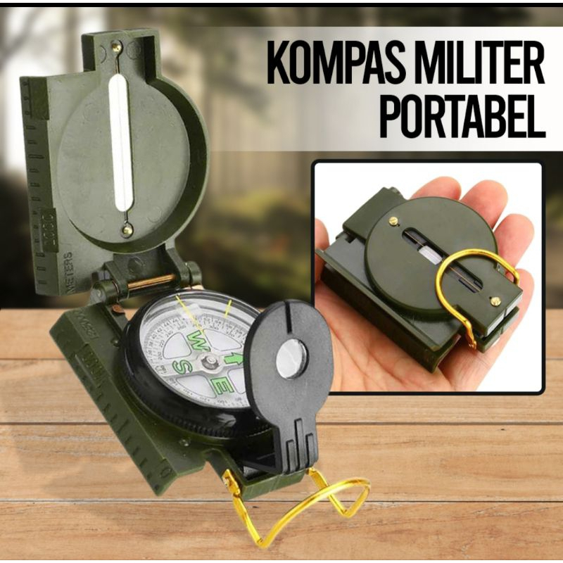Jual Kompas Bidik Lensatic Compass Pramuka Survival Hiking Gunung ...