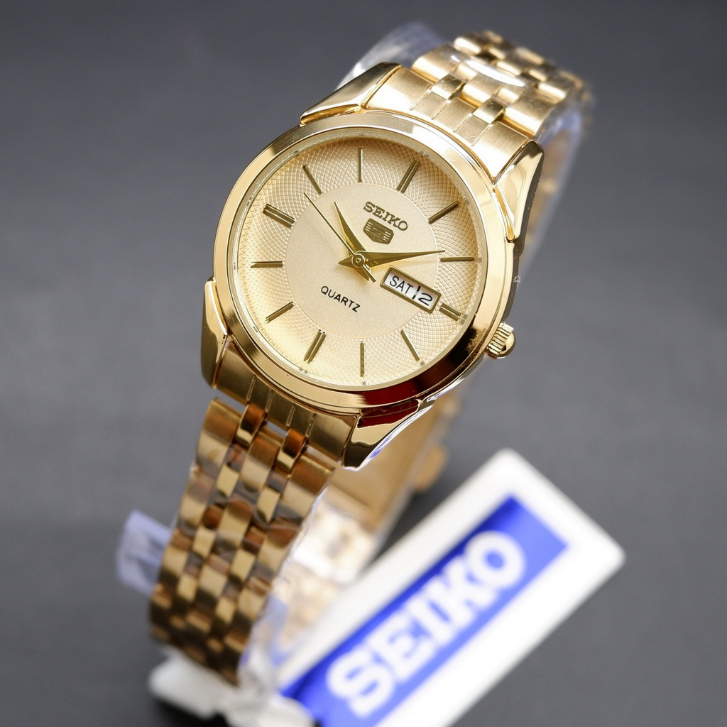 Jual SEIKO 5 Jam Tangan Wanita Analog Rantai Balok | Shopee Indonesia