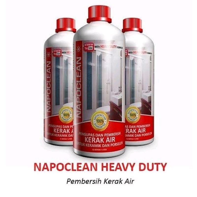 Jual NAPOCLEAN 1 LITER PEMBERSIH KERAMIK/PORSELEN/TOILET/WC/KERAK AIR ...