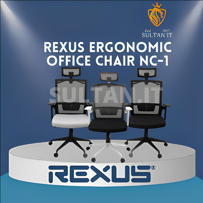 Jual Rexus Ergonomic Office Chair Kursi Kantor NC-1 / NC1 ORI | Shopee ...