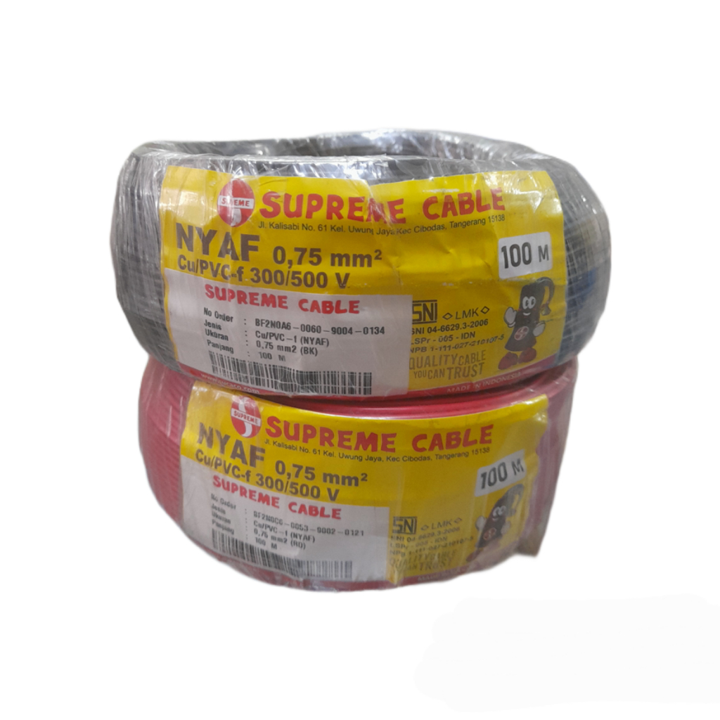Jual KABEL SERABUT NYAF SUPREME 0,75MM 100M | Shopee Indonesia