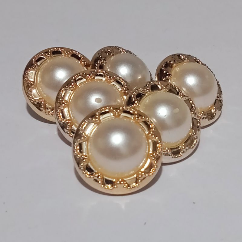 Jual Kancing Jamur Mutiara/ Kancing Gamis/Tunik Motif Bunga | Shopee ...