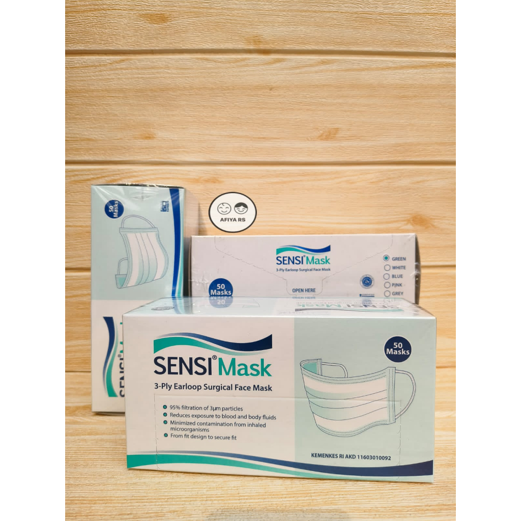 Jual Masker Sensi Earloop Isi 50 Pcs Original Promo 3 lapisan | Shopee ...