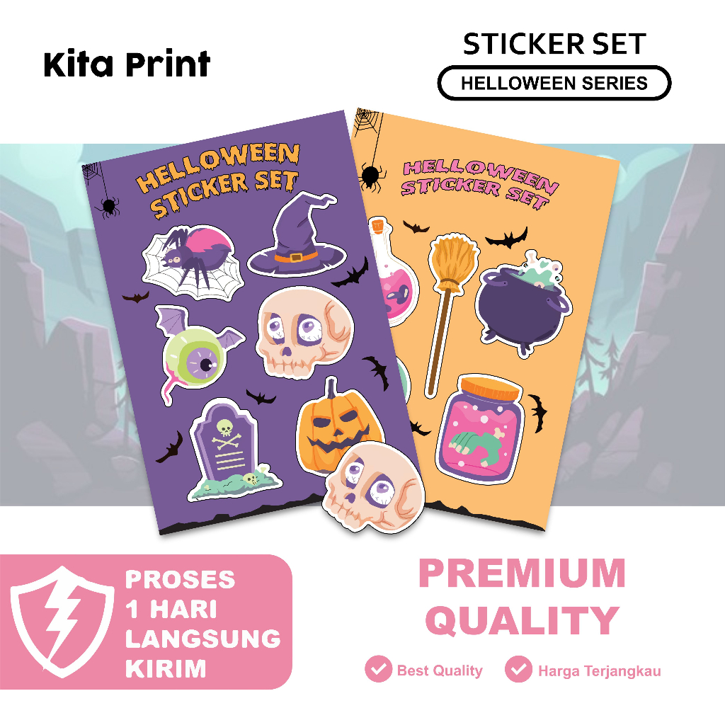 Jual Cetak Stiker Sheet Pack Kiss Cut Sticker Sheet Brand Logo Stiker ...