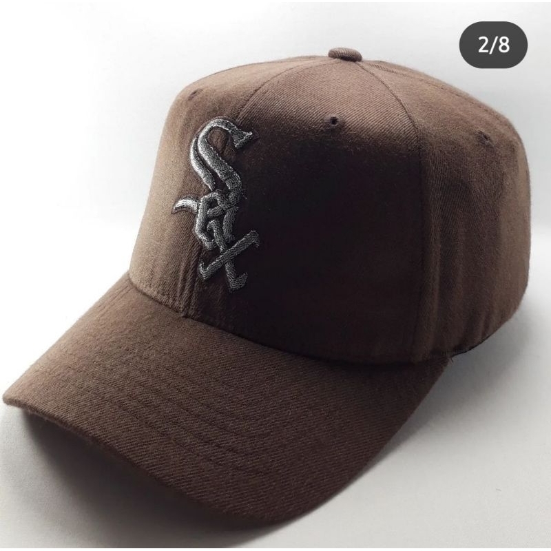 Jual Topi MLB SOX Coklat ( Bill Up ) | Shopee Indonesia