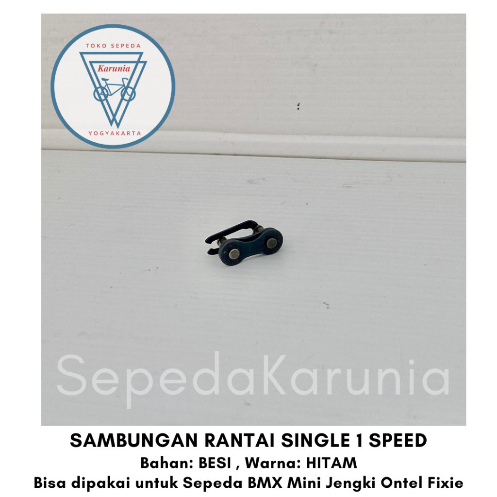 Jual Sambungan Rantai 01 Speed Single Speed 114 Warna Hitam Bahan Besi ...