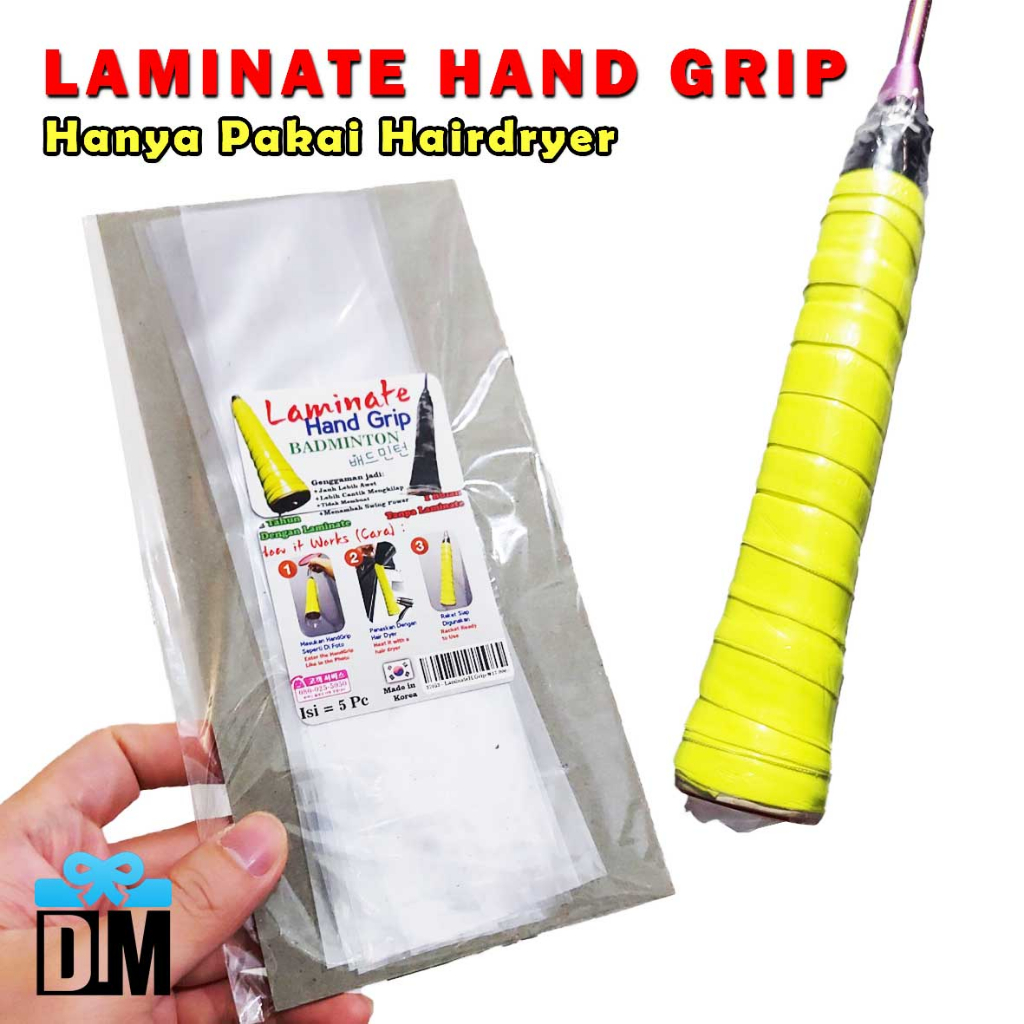 Jual Laminate Handgrip Cover Laminasi Sampul Plastik Pegangan Raket ...