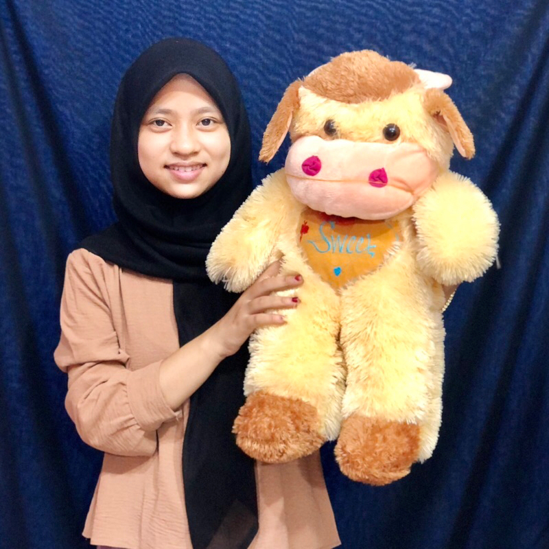 Jual Boneka sapi berdiri lucu boneka sapi cow cute moo boneka sapi ...