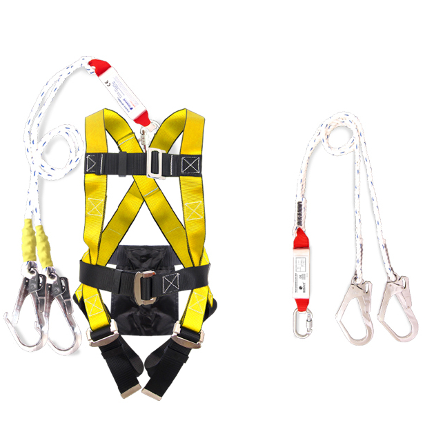 Jual Full Body Harness Double Lanyard With Sock Absorber GOSAVE / Sabuk ...