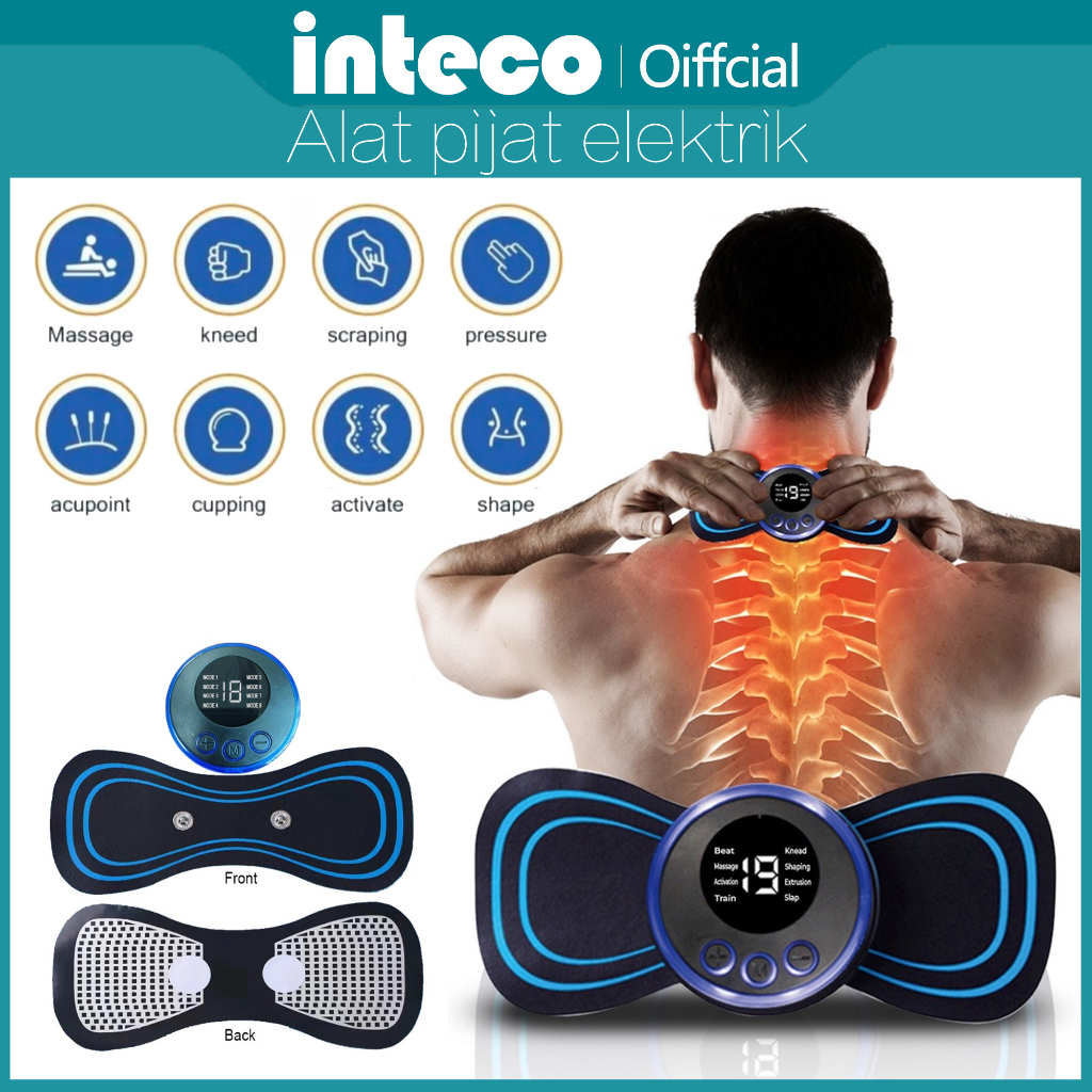 Jual EMS Mini Massager Pads Terapi Pijat Leher Elektrik | Shopee Indonesia