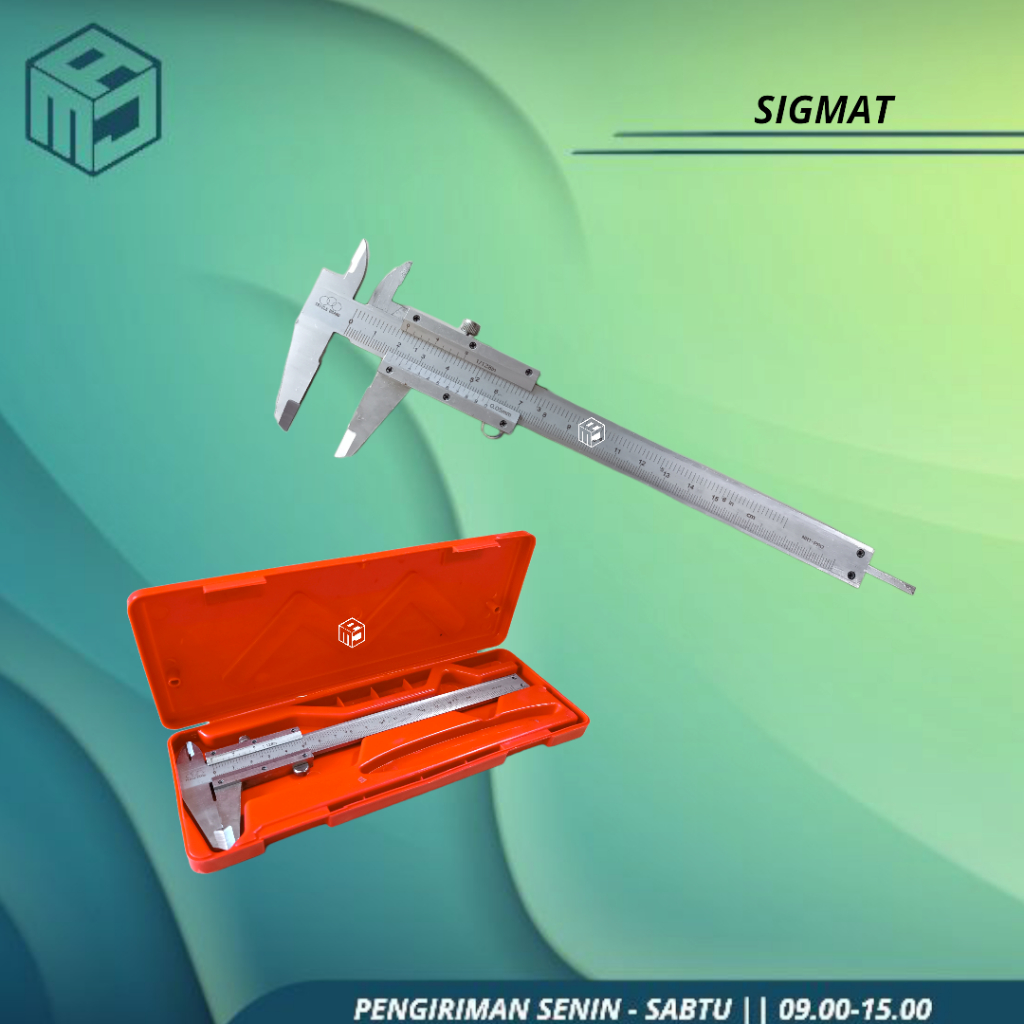 Jual Sigmat Sketmat Jangka Sorong Stainless Steel Vernier Caliper Gauge Micrometer 150MM 15CM 6 ...