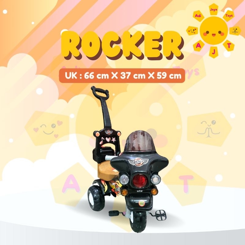 Jual mainan anak sepeda goes roda tiga shp rocker 673 | Shopee Indonesia