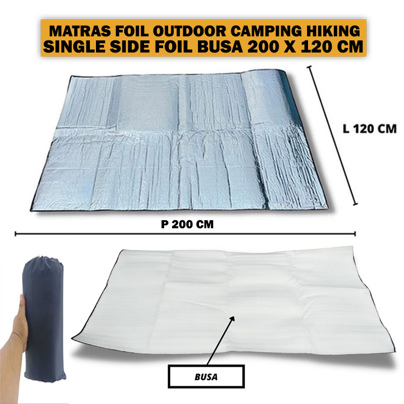 Jual Matras camping gunung tenda alumunium foil 200x120 cm | Shopee ...
