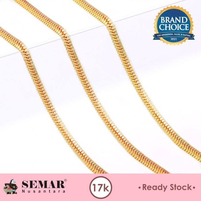 Jual Kalung Emas Polos Flexy Polos Gold 17K Semar Nusantara | Shopee ...