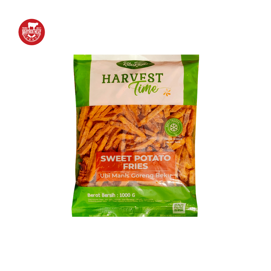 Jual Harvest Time Sweet Potato Fries 1kg, Ubi Manis Frozen Halal ...