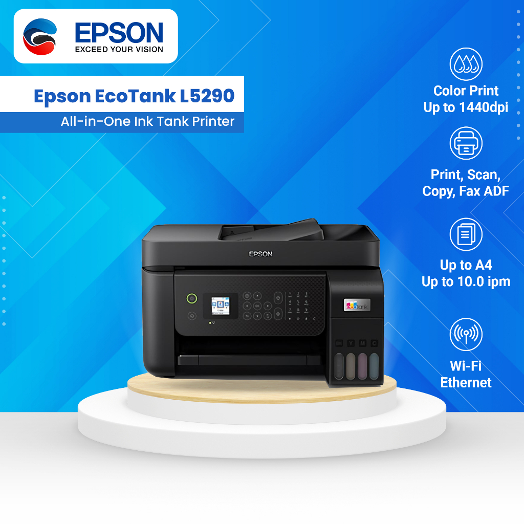 Jual EPSON Printer L5290 PRINT SCAN COPY A4 WIFI | Shopee Indonesia