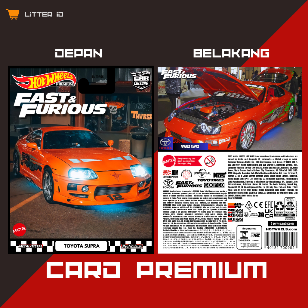 Jual Custom Card Hotwheels Premium Toyota Supra MK 4 | Shopee Indonesia