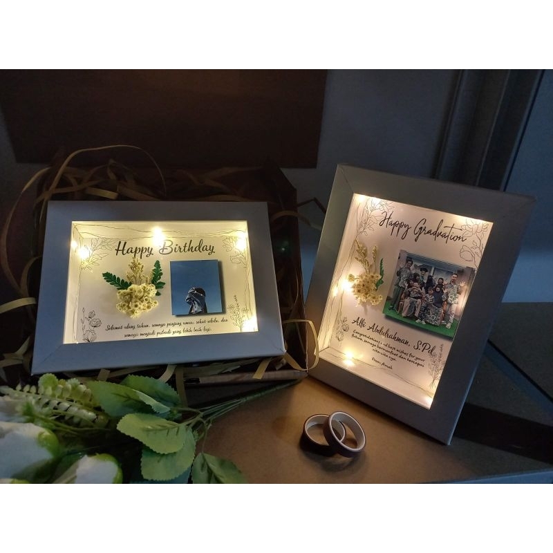Jual Ready!! 1 Hari Jadi Frame 3D 5r LED Kado Termurah !!! Kado Ulang ...